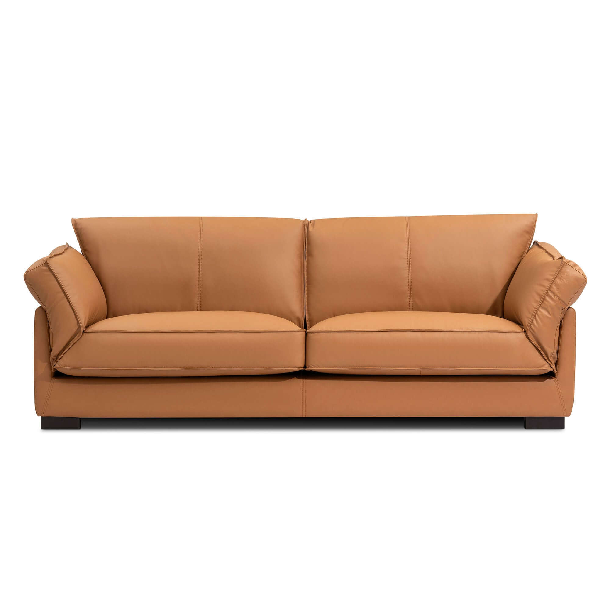 MCM Genuine Leather Sofa Couch 89" – Revel Sofa