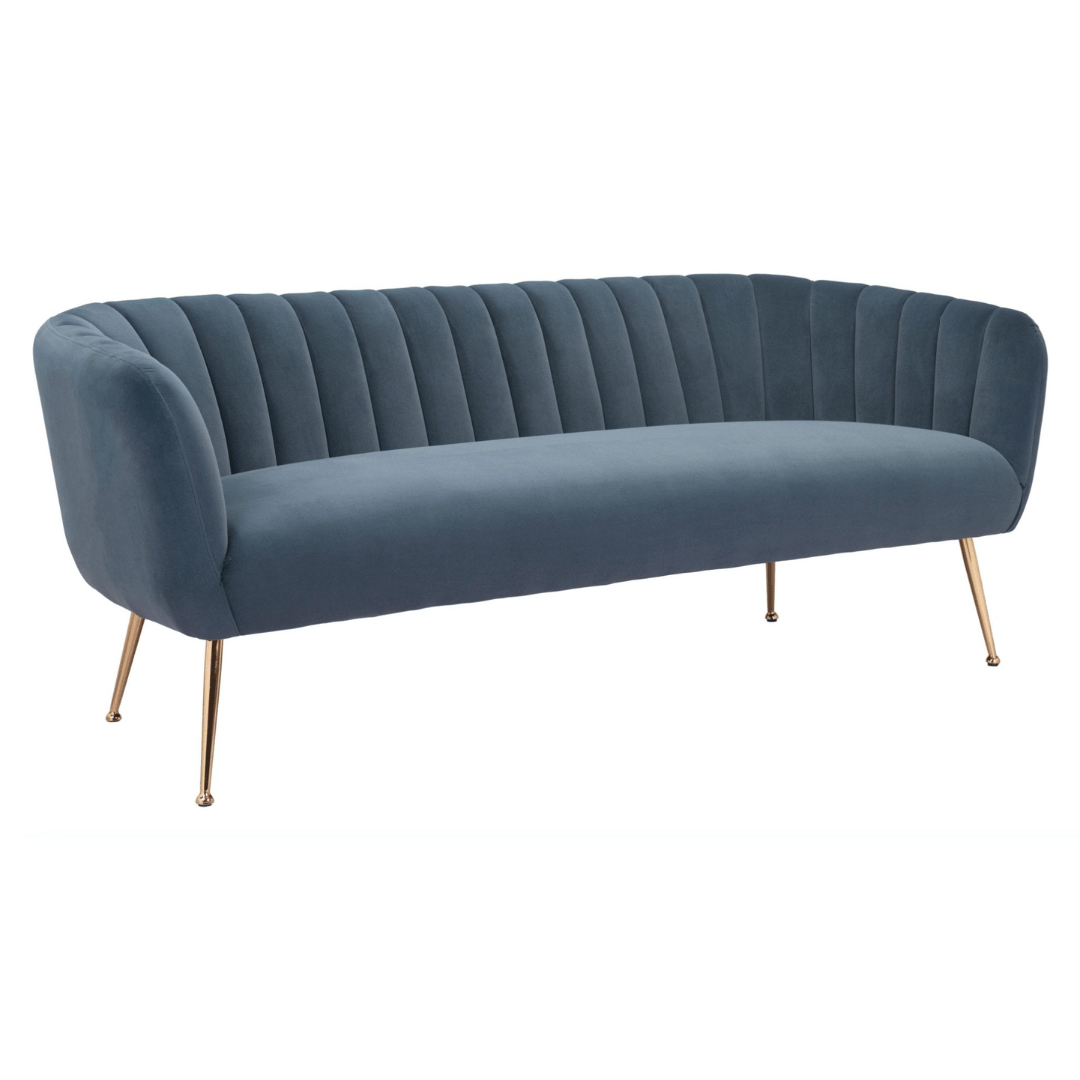 Deco Channel Tufted Sofa Loveseat (2 Colors) 70” – Revel Sofa