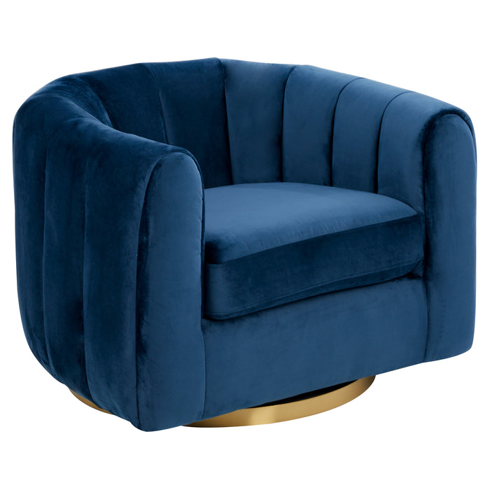 Cosey Green Channel Tufted Velvet Swivel Chair (3 Colors) – Revel Sofa