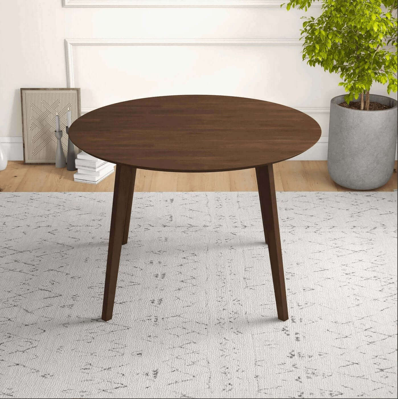 Alana Round Solid Wood Dining Table – Revel Sofa