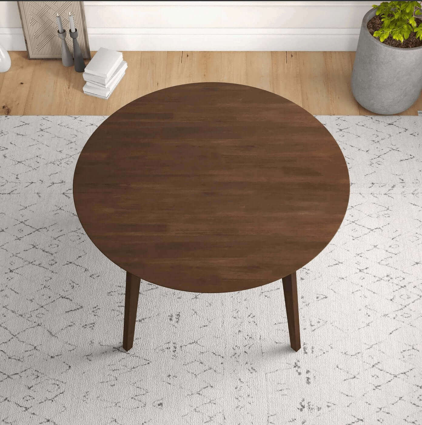 Alana Round Solid Wood Dining Table – Revel Sofa